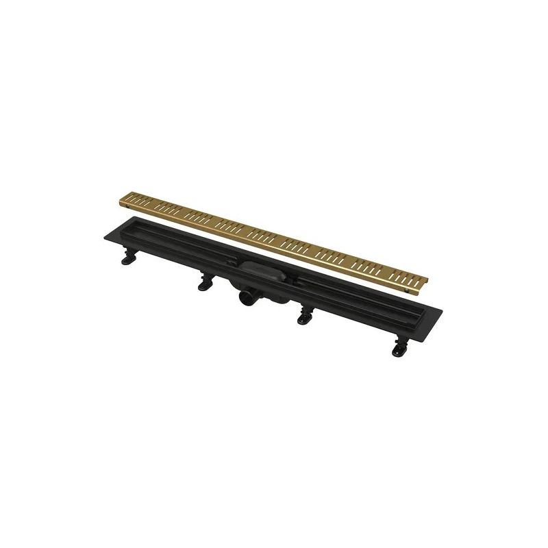 ALCAPLAST Tuš kanalica APZ10-750MM black brass