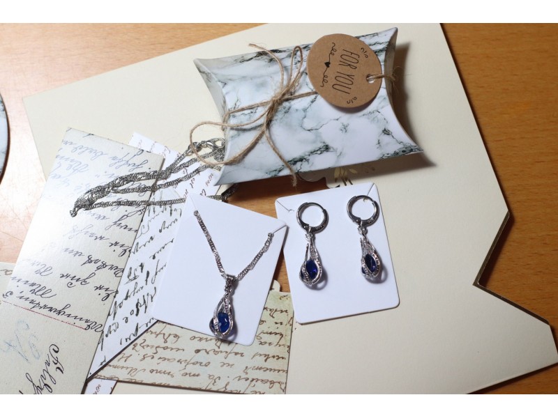Set nakita (ogrlica i minđuše) žig 925