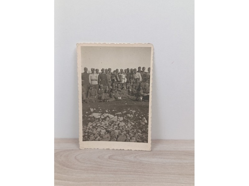 Vintage fotografija vojska