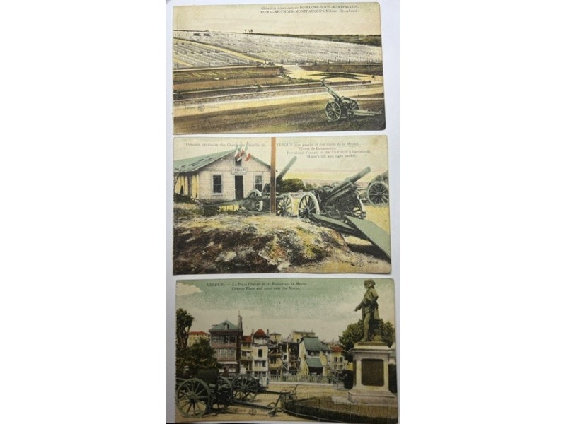 3 razglednice Verden Francuska Prvi svetski rat WWI