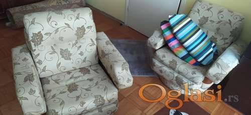 Prodajem trosed i dve fotelje Jasen Kraljevo (Novi sunđeri i štof).