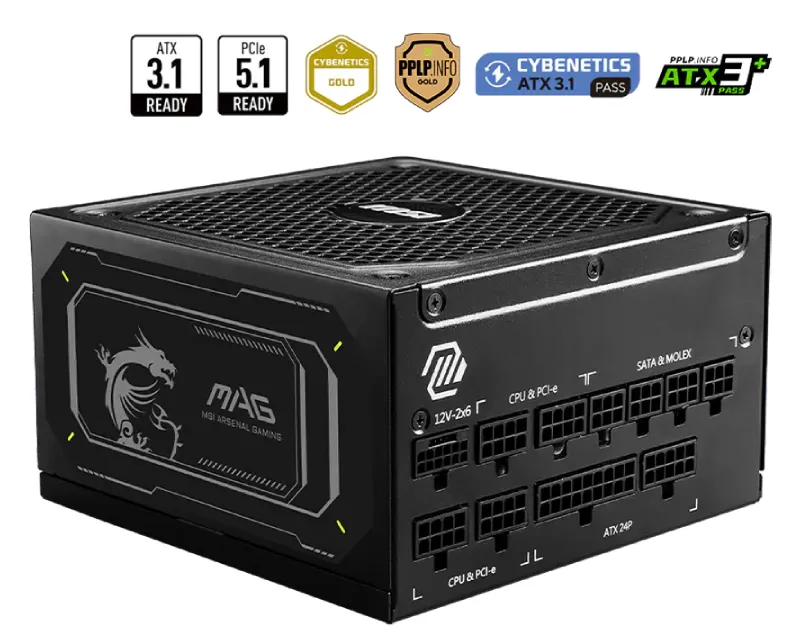 MSI MAG A1000GL PCIE5 II 1000W napajanje 7Y