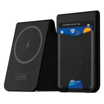 K01 CARD HOLDER-STYLE TRACKER FOR APPLE FIND MY - MAGSAFE COMPATIBLE - BLACK
