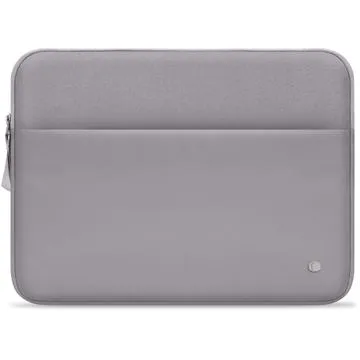 TECH-PROTECT LAPTOP SLEEVE WITH ACCESSORY POCKET - 13"-14" - CRAYON GREY