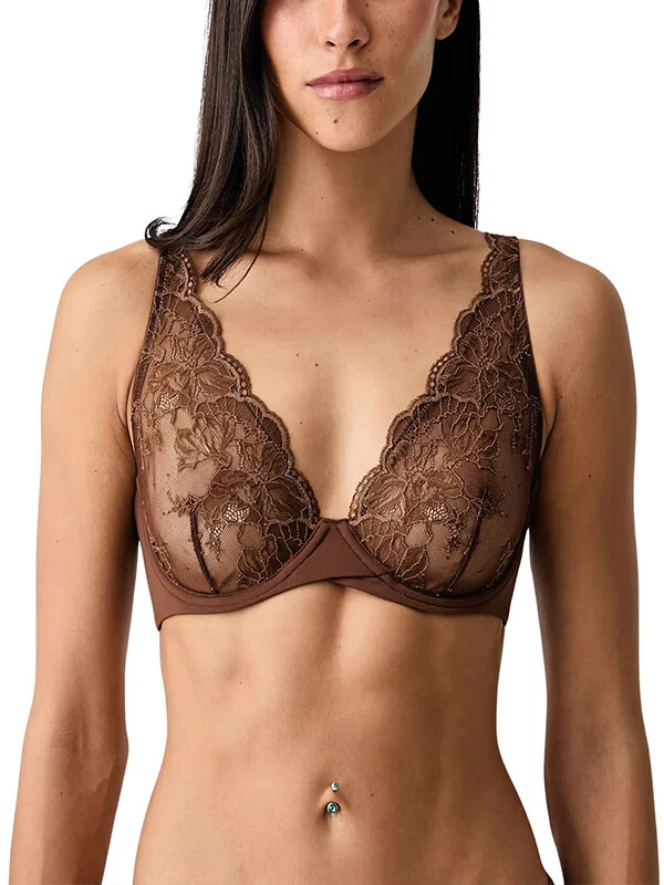 Guess - Braon čipkani ženski grudnjak