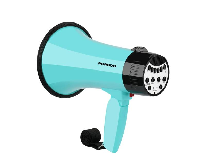 PORODO LIFESTYLE 30W SIREN BLUETOOTH RECORDER MEGAPHONE