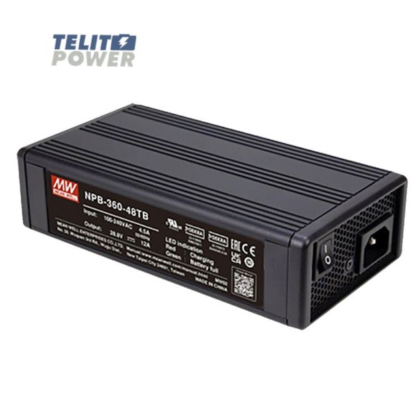 MEANWELL Punjač akumulatora - Li-Ion baterija NPB-360-48TB 360W / 42-60.8V / 6A MEAN WELL