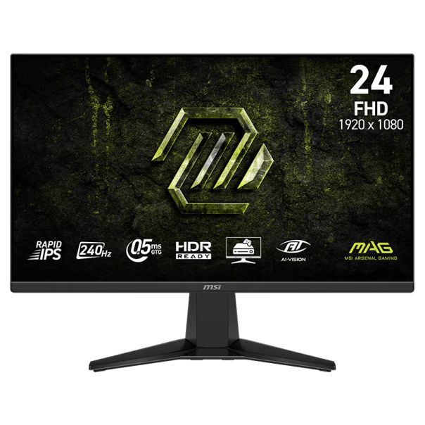 MSI 24" MAG 245F X24 FHD 1920x1080 Rapid IPS 240 Hz gaming monitor