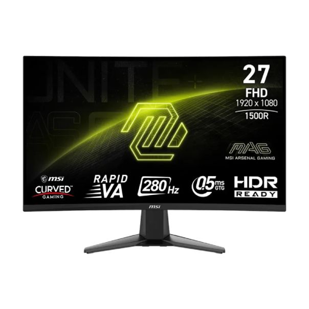 MSI 27" MAG 276CXF FHD 1920x1080 280Hz FreeSync Premium zakrivljeni gaming monitor