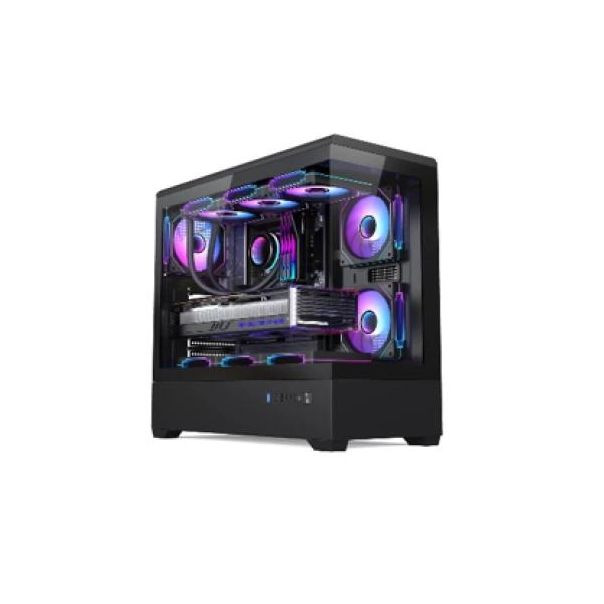 STARS SOLUTIONS Gaming Kuciste Stars Solution S04 Crno, Tempered Glass 3x12cm Argb