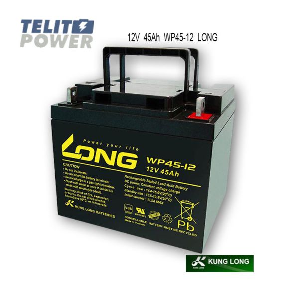 KUNG LONG WP45‑12 AGM Akumulator 12V 45Ah