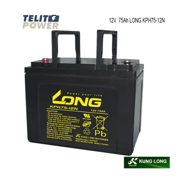 KUNG LONG KPH75-12N AGM akumulator 12 V 75 Ah