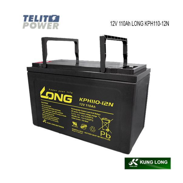 KUNG LONG KPH110-12N LONG Akumulator 12V 110Ah – Pouzdana SLA Baterija za Industriju, UPS