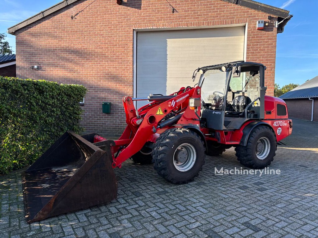 Weidemann 4070 CX80 Shovel wiellader kniklader 3550 HOURS! prednji utovarivač