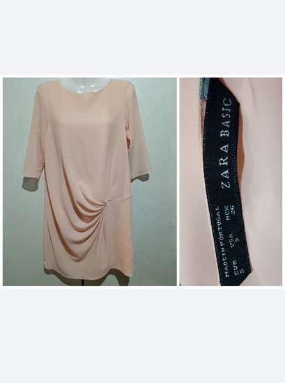 Svečana ZARA haljina boje kajsije