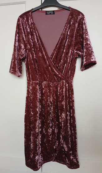 Club L London roze plisana mini haljina, L/XL