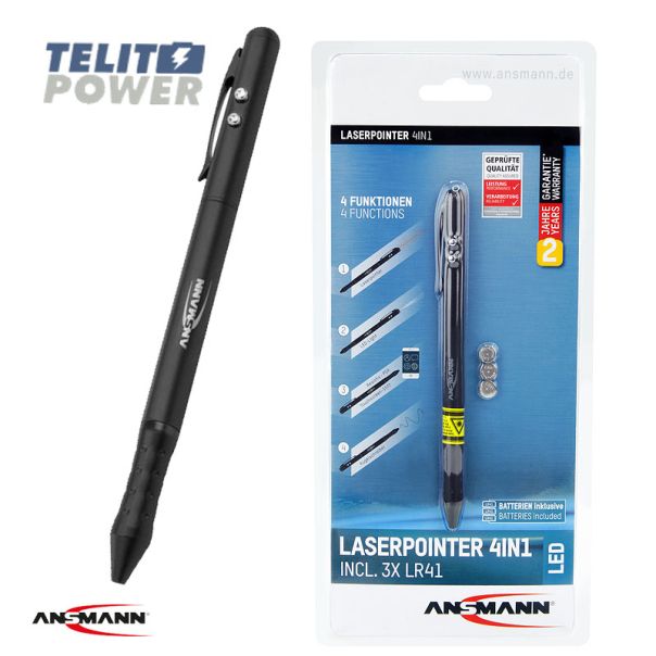 ANSMANN Laser Pointer 4 u 1