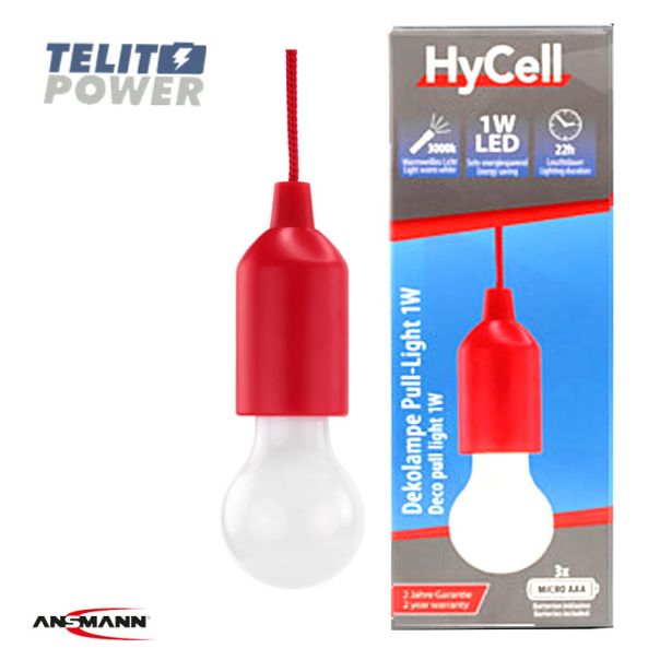 ANSMANN LED lampa Pull-Light PL1W crvena- EP3286374