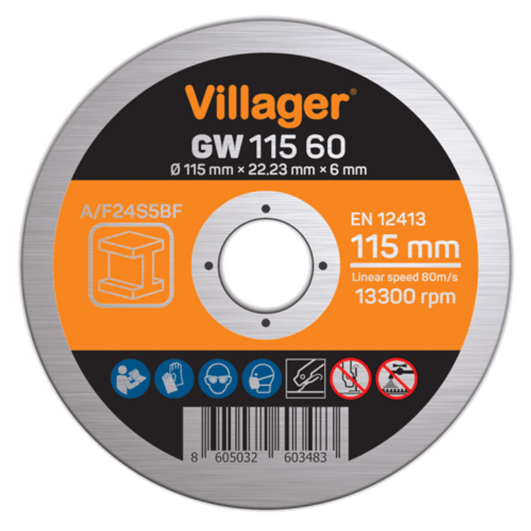 VILLAGER GW 115 60 Brusna ploča za metal