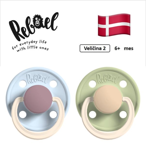 REBAEL cucle za bebe, 6+ mes, 2 kom, Plava i Maslina, RBL26282920