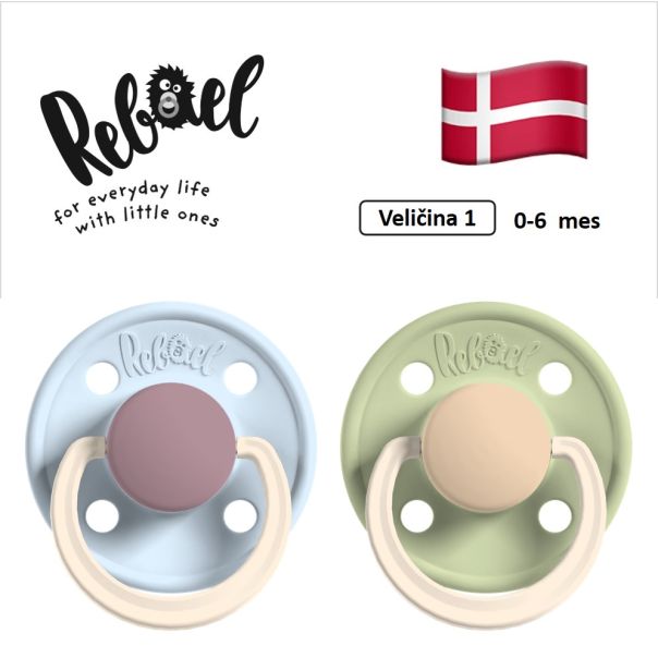 REBAEL varalice za bebe, 0-6 mes, 2 kom, Plava i Maslina, RBL16281920