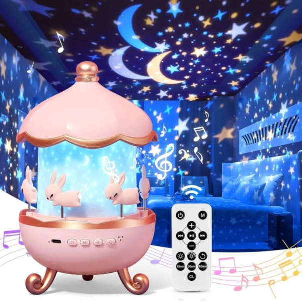 Projektor, muzička kutija i noćna lampa sa 6 motiva