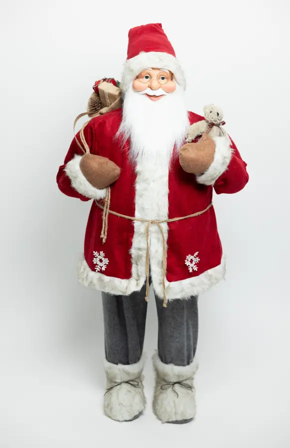 AMC HOME Novogodišnja figura Deda Mraz, 120cm, Crveni