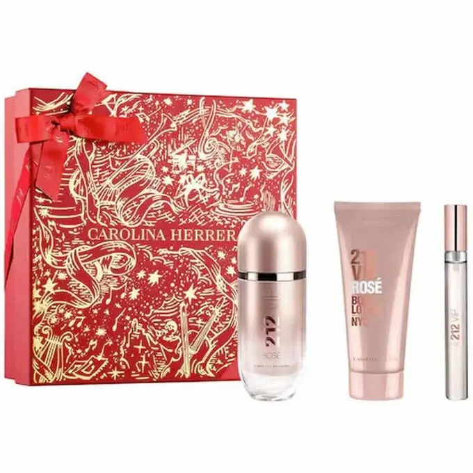 Carolina Herrera Ženski parfemski set 212 VIP Rose, EDP 80ml + BL 100ml + EDP 10ml