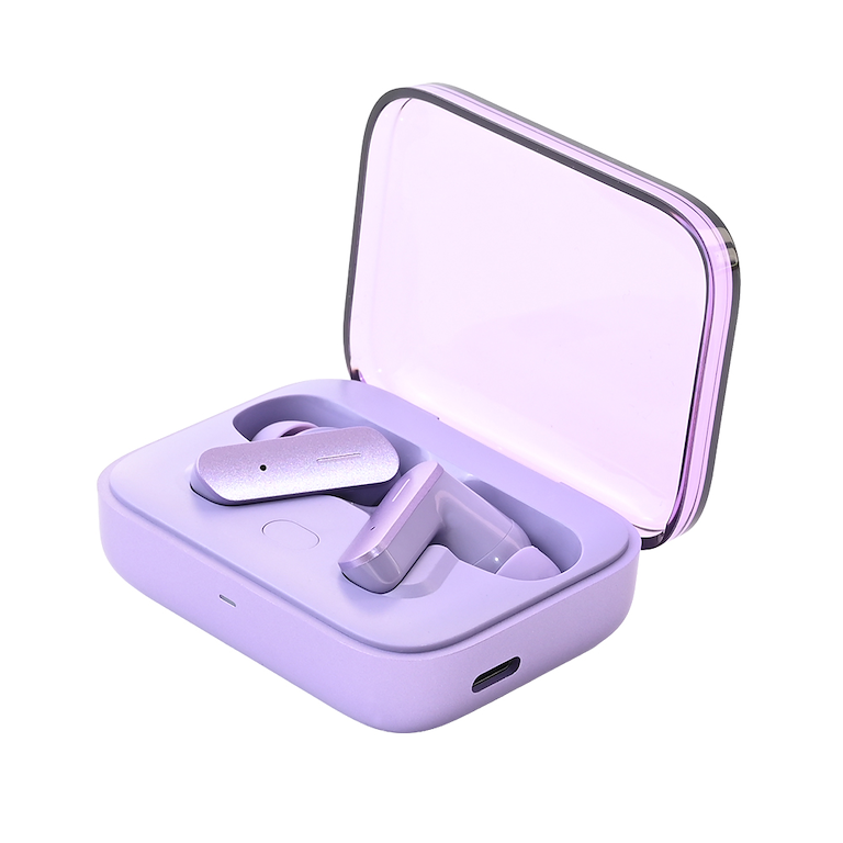 Bluetooth slusalice Airpods T-phox S1 ljubicaste HQ