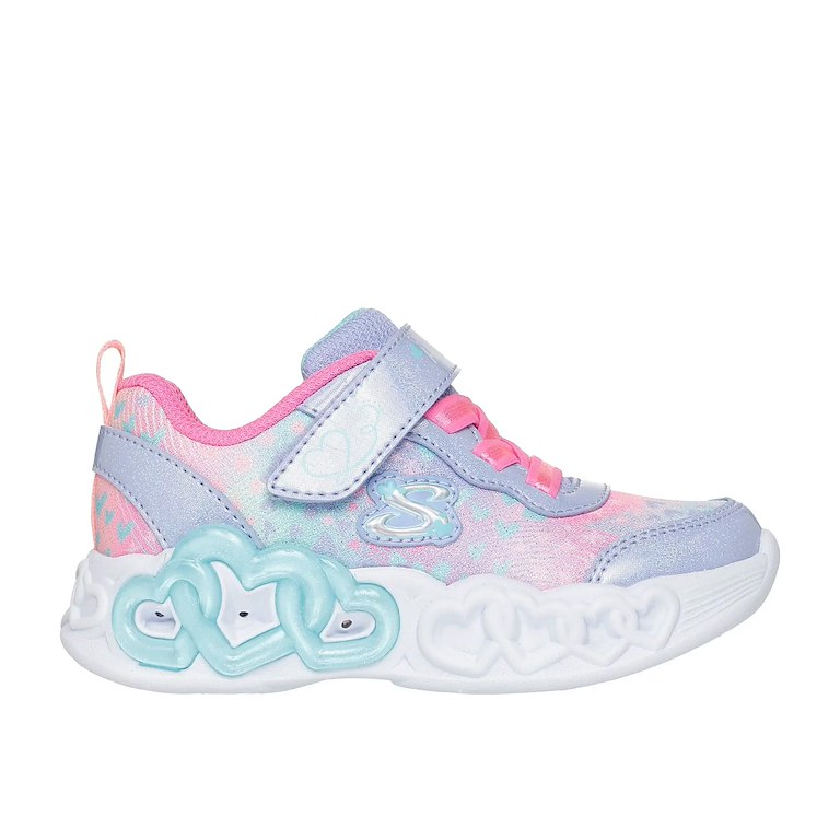 Skechers Patike za devojčice Infinite Heart Lights GT, Ljubičaste