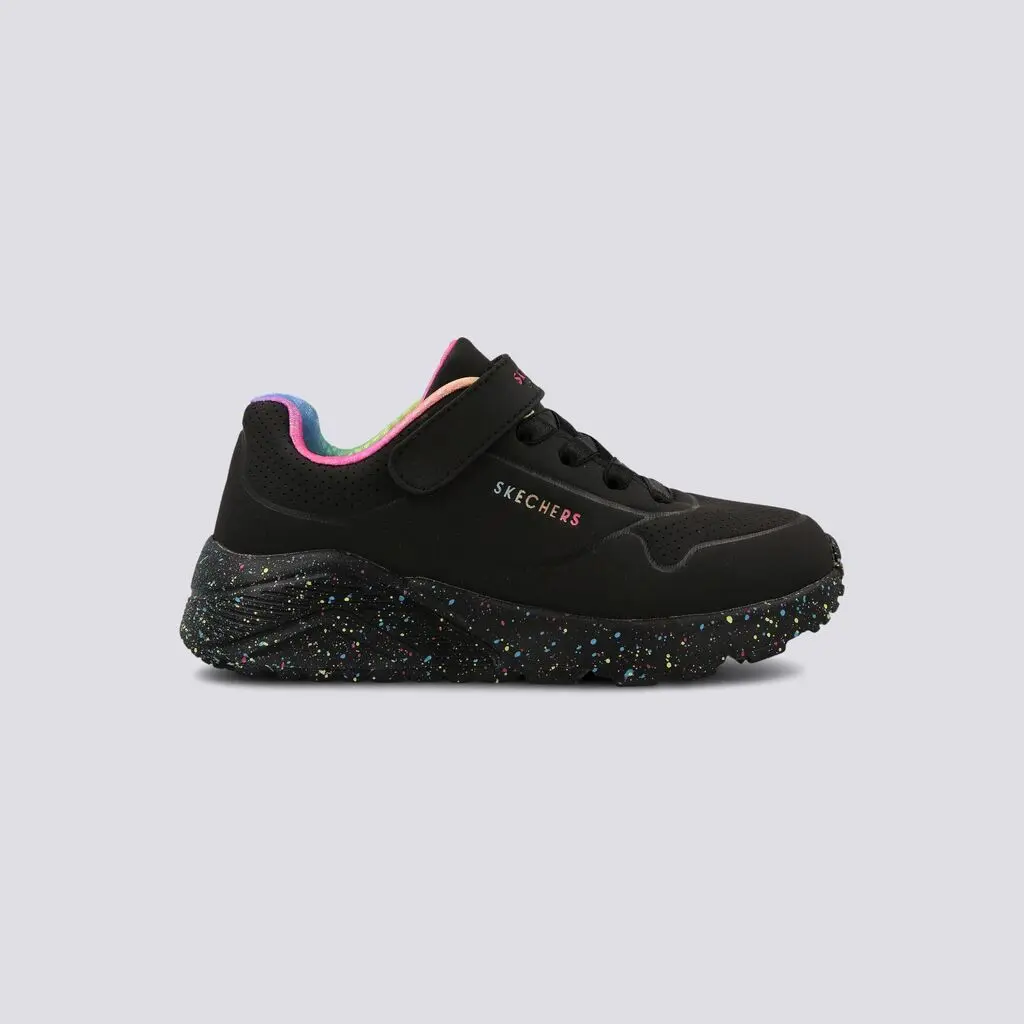 Skechers Patike za devojčice Uno lite Rainbow Specks, Crne