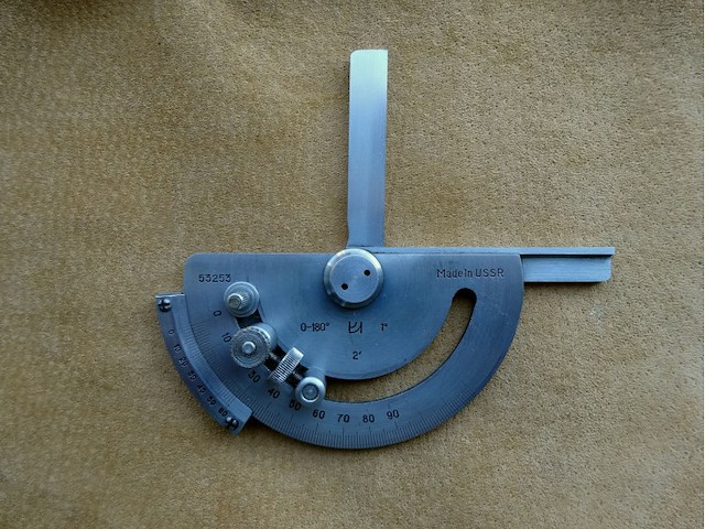 Mašinski precizni uglomer sa noniusom (Made in USSR)