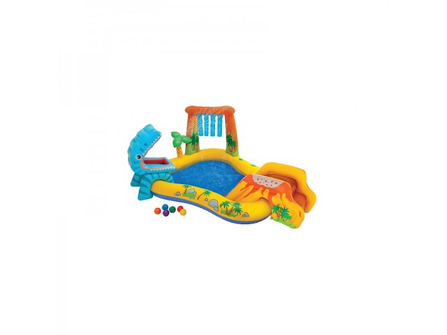 Intex Dečiji bazen sa toboganom Dinosaurus Play Centre 249x191x109 cm