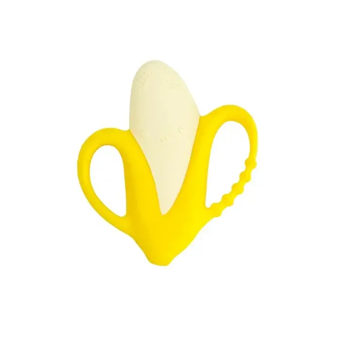 Infantino Silikonska glodalica Banana 316745, Žuta