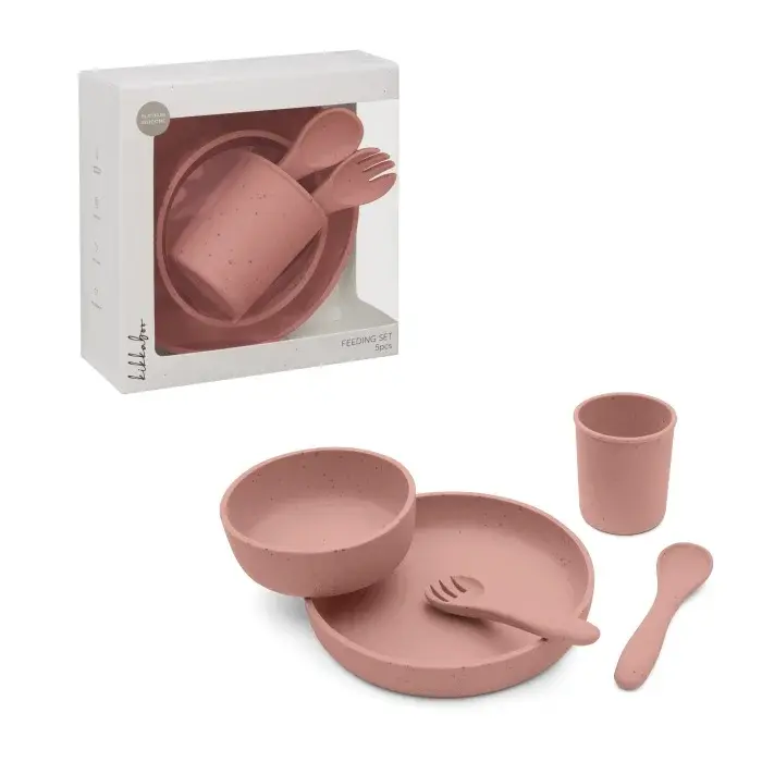 Kikka Boo Set za hranjenje beba KKB52045, 5 komada, Roze