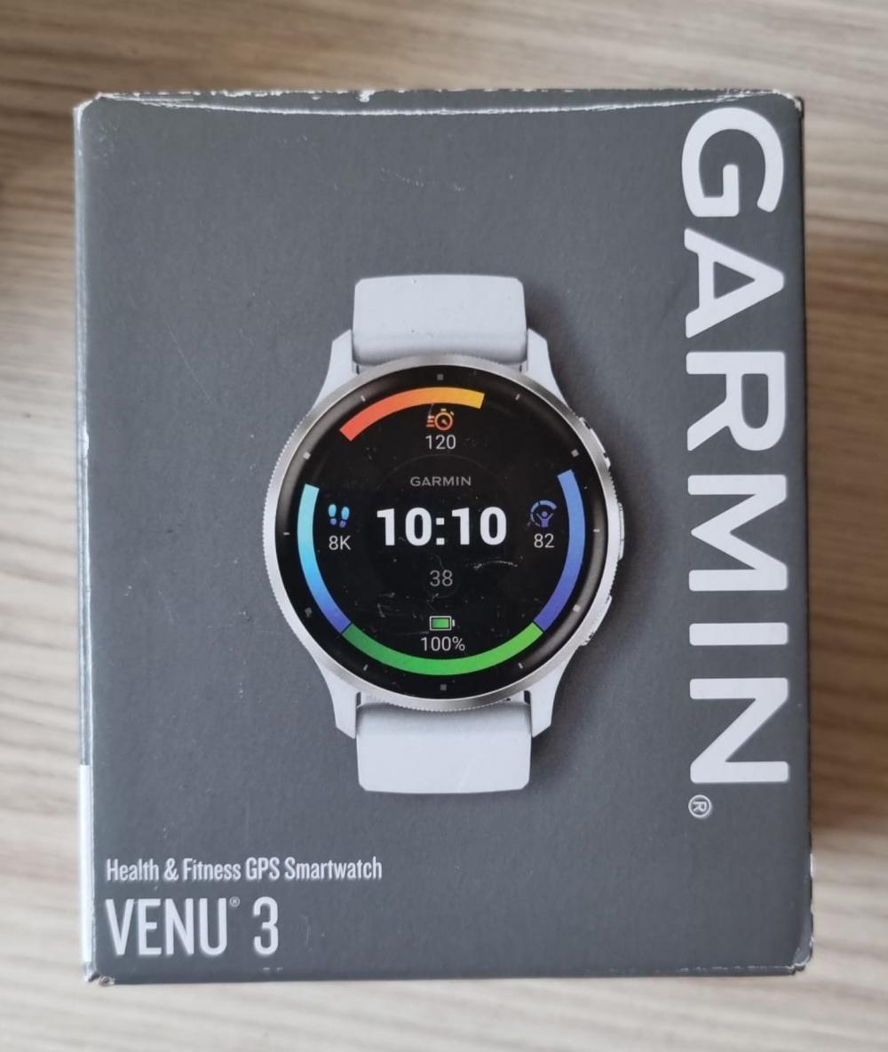 Garmin VENU 3 AMOLED Silver White 45mm NOV