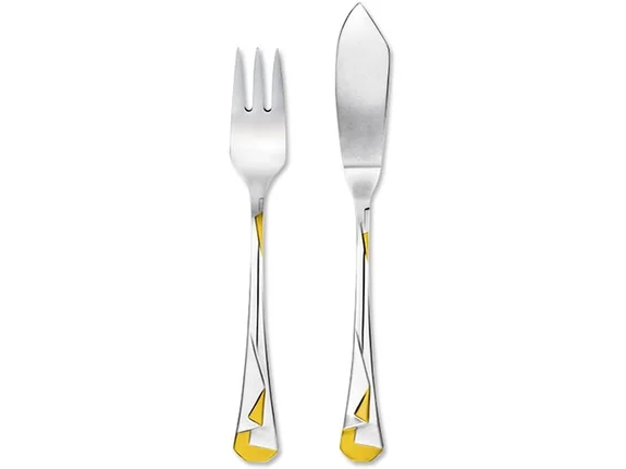 Zepter Set za ribu Kimono 12 komada za 6 osoba Decor Goldplated