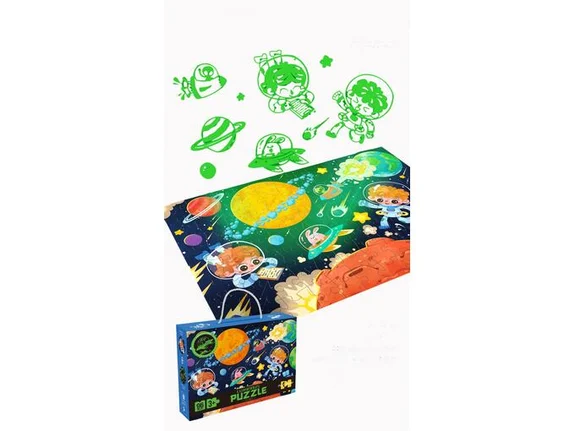 Merx Puzzle koje svetle u mraku Svemir 96 delova