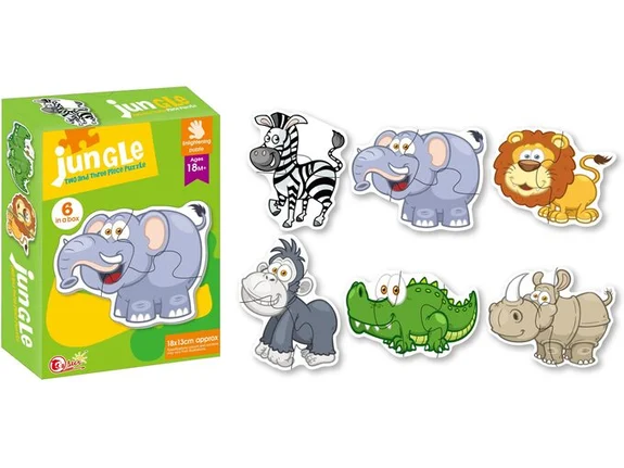 Merx Puzzle Džungla 6 delova