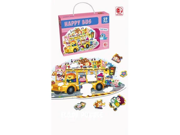 Merx Puzzle Srećan autobus 59 delova