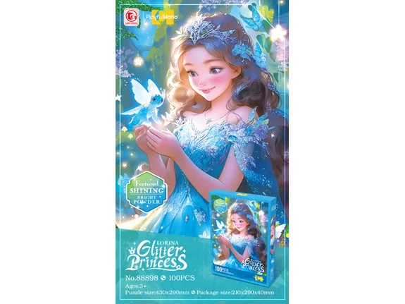 Merx Svetlucave puzzle Princeza sa krilima 100 delova