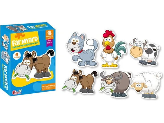 Merx Puzzle Domaće životinje 6 delova