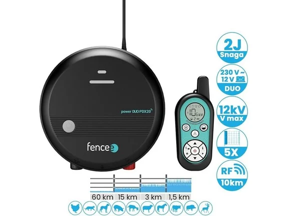 VNT Electronics Električni pastir Fencee power Duo RF PDX20