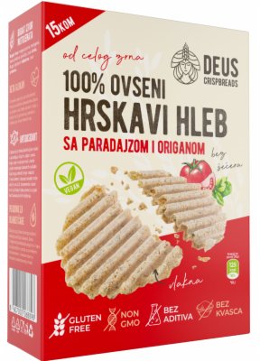 HLEB OVSENI SA PARADAJZOM I ORIGANOM DEUS 150G