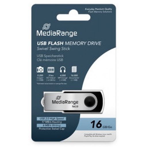 USB FLASH MEMORIJA MEDIARANGE 16GB USB 2.0 *SR