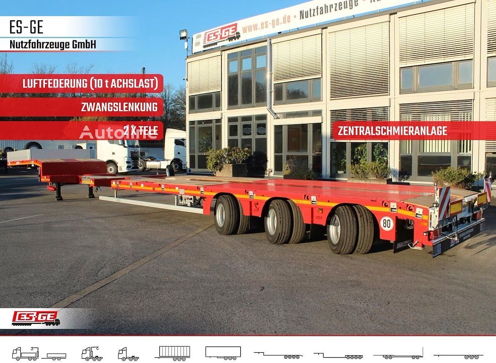 Nova Faymonville MAX Trailer MAX110 poluprikolica sa niskom platformom