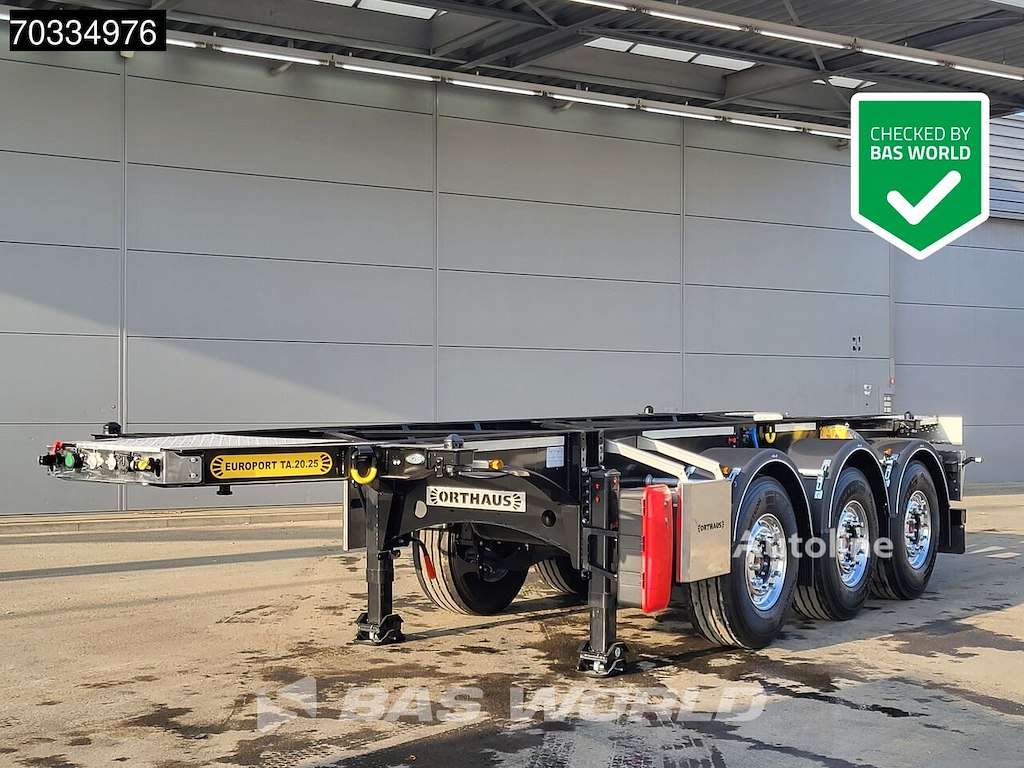 Nova Orthaus A3 3 axles NEW Lift Axle 20ft 25ft Tank poluprikolica za prevoz kontejnera