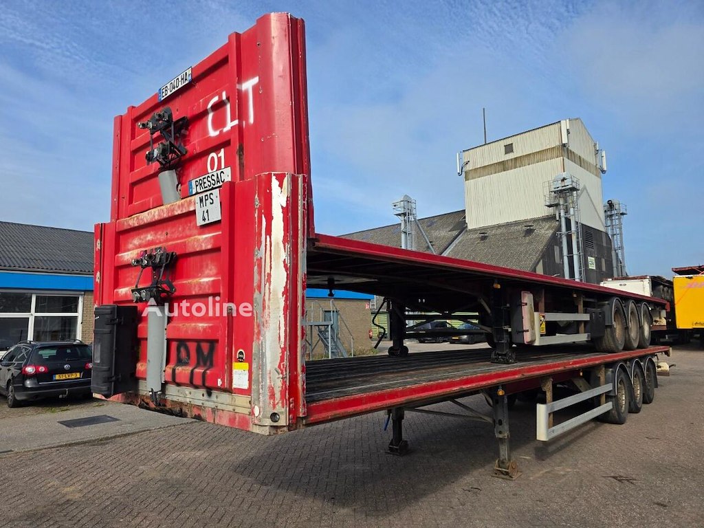 Fruehauf SMB - DISC 3-axle flatbed semi-trailer - SMB axles - Disc brakes poluprikolica platforma