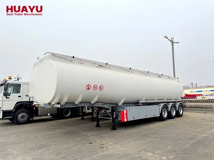 Nova HUAYU Vehicle Diesel Oil Aluminum Tanker Semi Trailer cisterna za goriva i maziva
