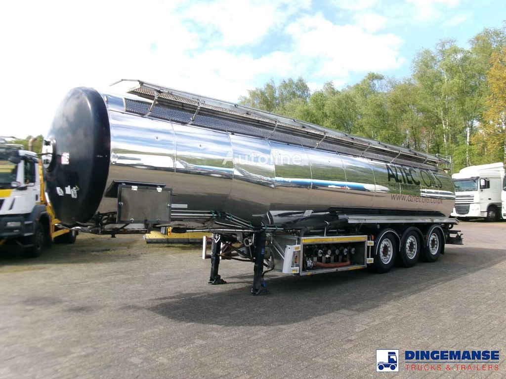 Magyar Heavy oil tank inox 37 m3 / 5 comp + pump cisterna za prevoz hemikalija